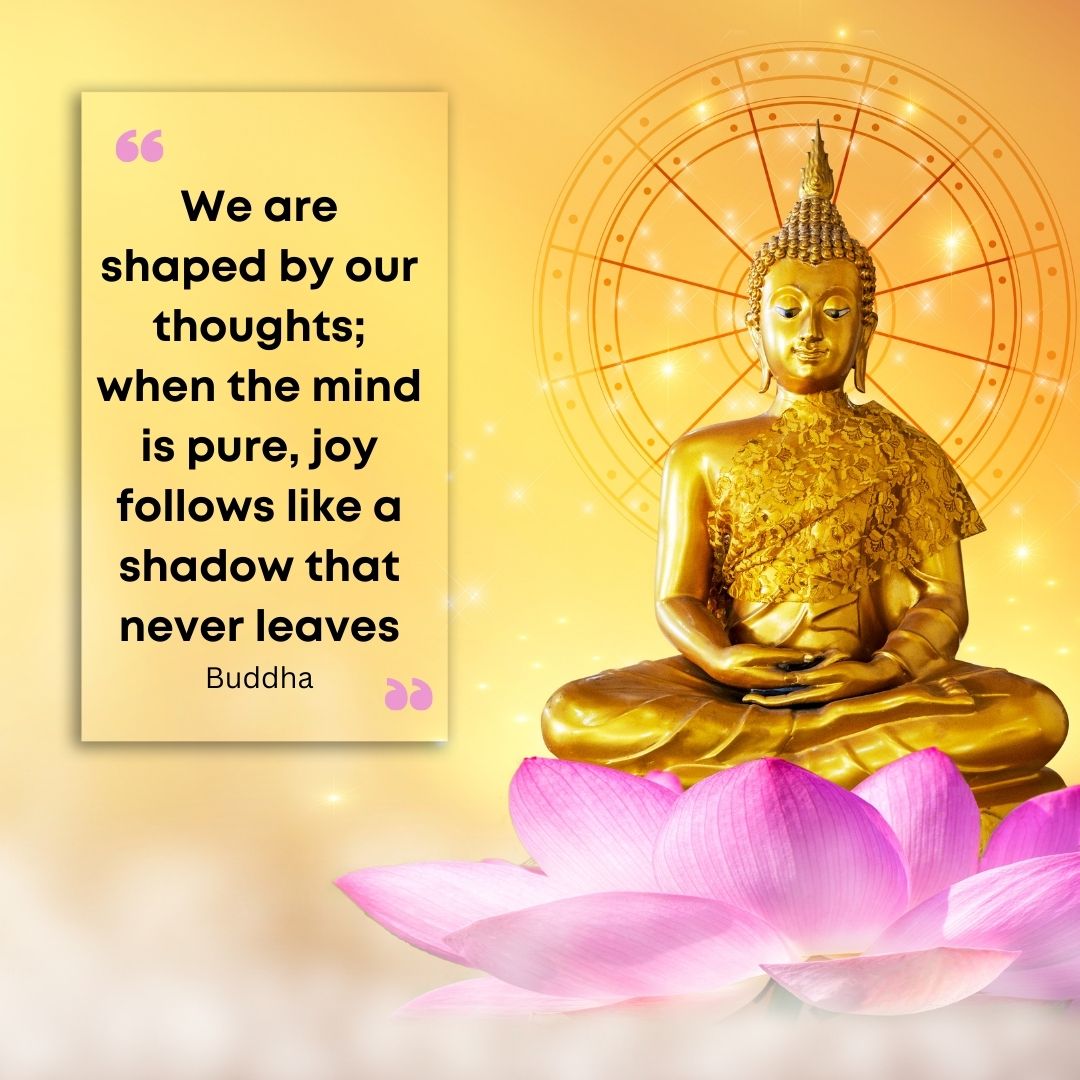 30+ Buddha Quotes & Images on Life, Love, Peace & Mind