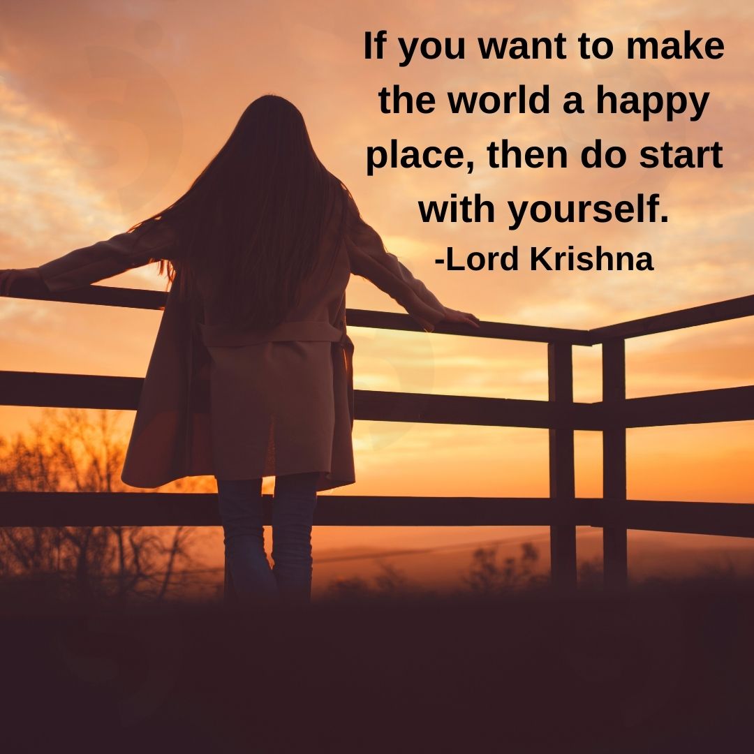 25+ Lord Krishna Quotes in English on Life , Love, Karma & Truth